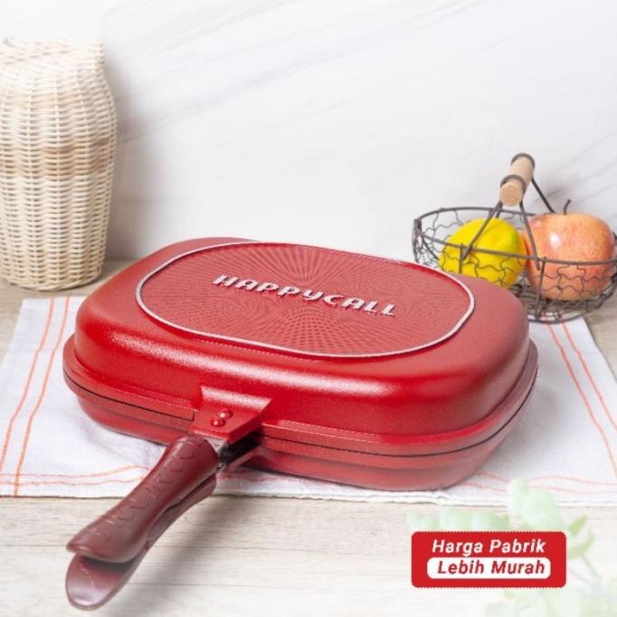 Jual ALAT PEMBAKARAN HAPPY CALL DOUBLE PAN JUMBO 32 CM | Shopee Indonesia