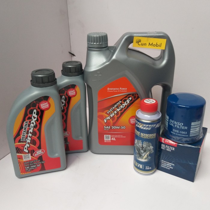 Jual Baru Paket Oli Mesin Prima Xp 20W-50 Innova Lama Fortuner Lama ...