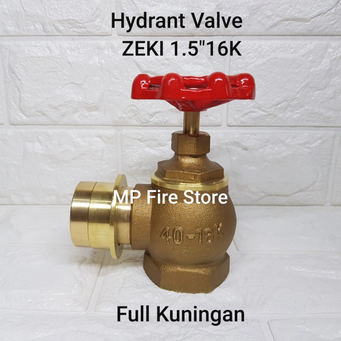 Jual Kran Hidran Hydrant Valve Pemadam ZEKI 1.5 " 16K Full kuningan ...