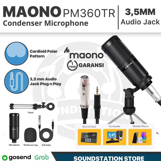 Jual MAONO AU-PM360TR CONDENSER MICROPHONE GARANSI | Shopee Indonesia