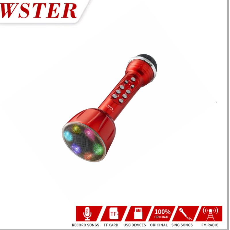 Jual WSTER Original Mic Karaoke microphone Bluetooth wireless WS-568 | Shopee Indonesia