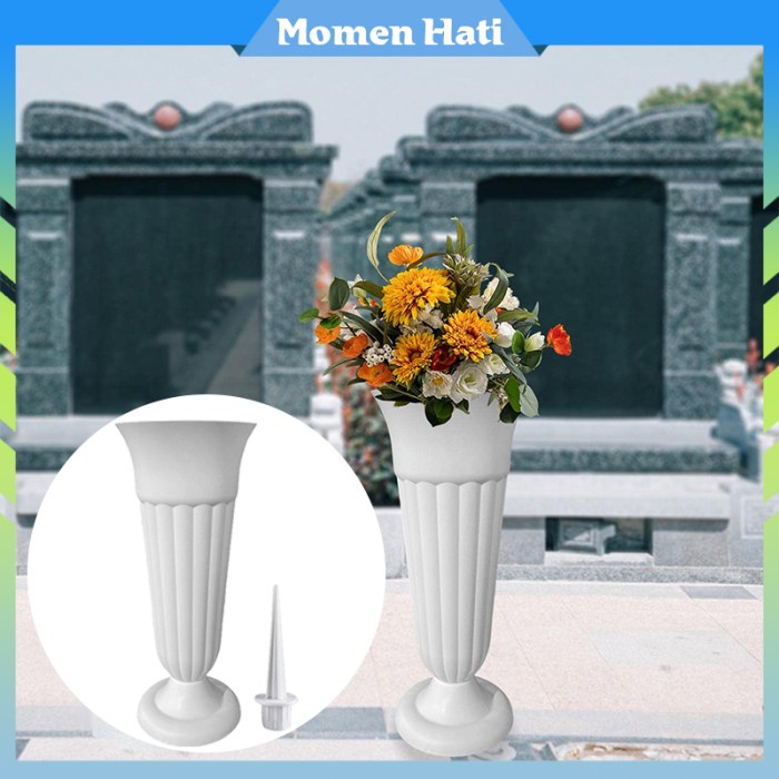Jual cusss order] 1Set Vas Dekorasi Vas Bunga Kuburan Makam Pot Bunga ...