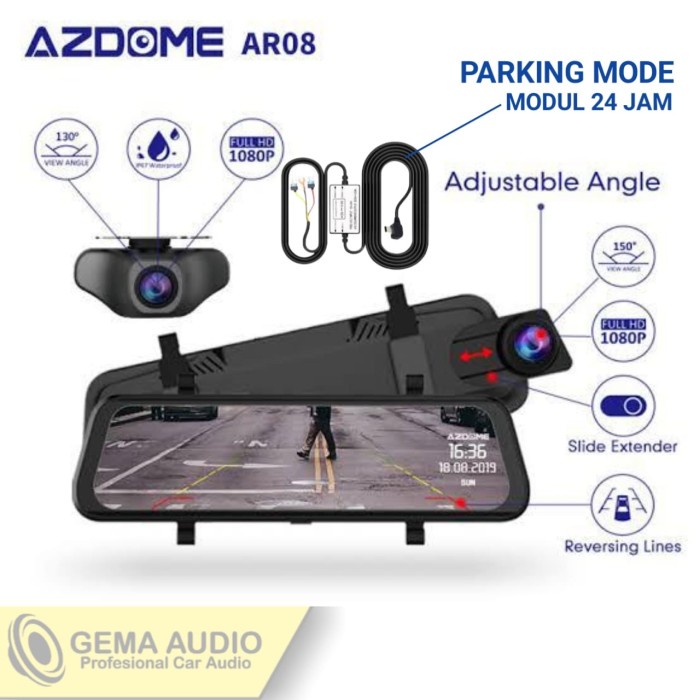 Jual [Baru] Dashcam Azdome Ar08 Gps Modul 24 Jam Terbaru | Shopee Indonesia