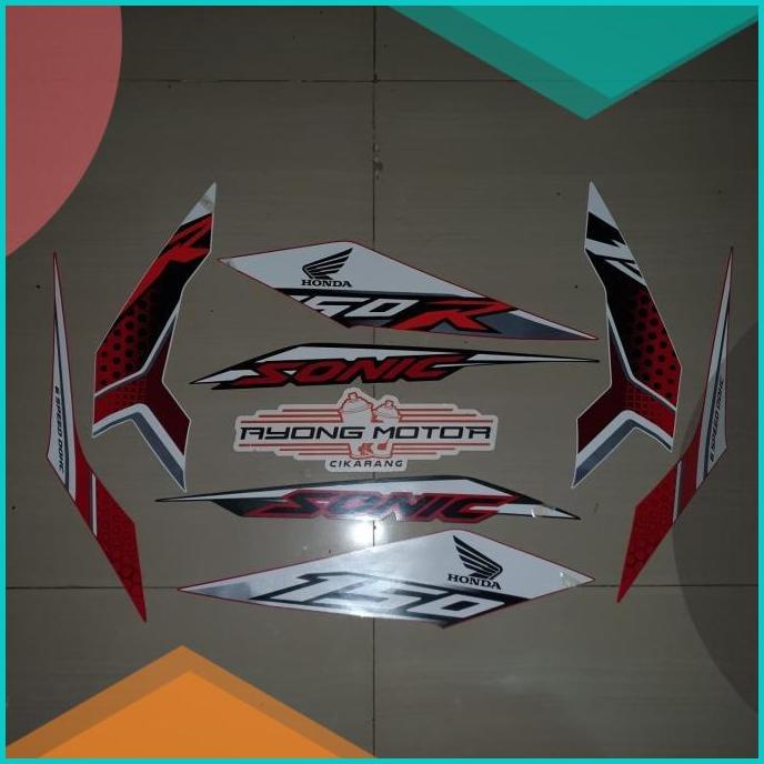 Jual Striping Sonic 150R 2019-2020 Merah Putih Hitam Ori 16novz3 ...