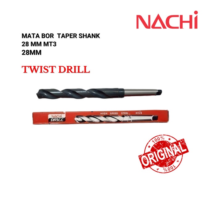 Jual MATA BOR NACHI TAPER DRILL 28MM NO3 MT3 ORIGINAL MADE IN JAPAN | Shopee Indonesia