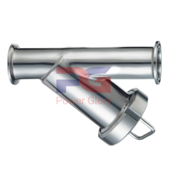 Jual Ready Y Strainer Sanitary Stainless Ss316L 3 Inch Koneksi Ferrule ...
