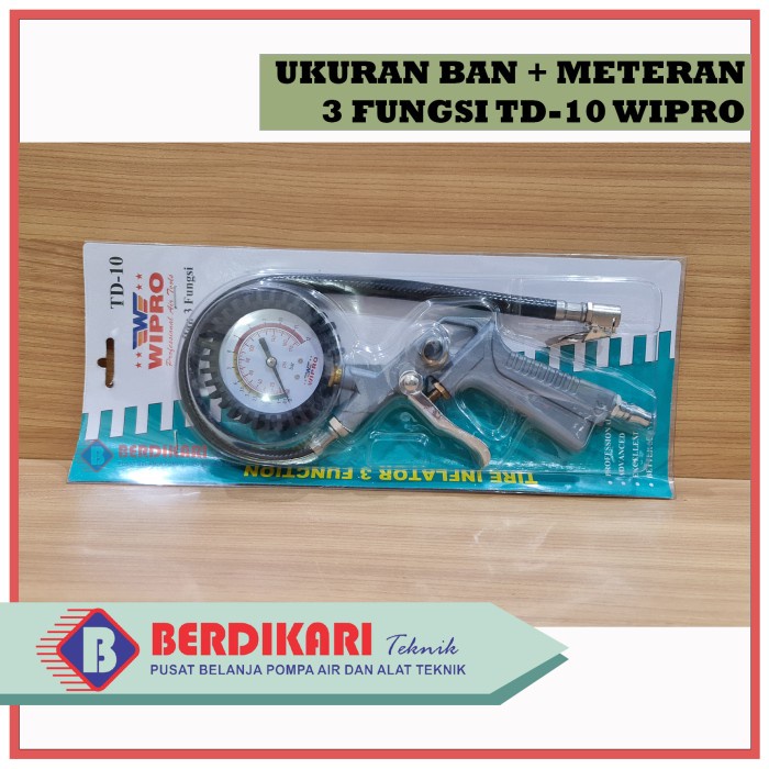 Jual Alat Pompa Angin Ban Air Inflator Kompresor Wipro 3 Fungsi Wipro Td10 Best | Shopee Indonesia
