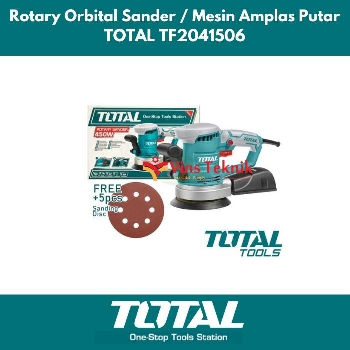 Jual New Mesin Amplas Bulat Rotary Orbital Sander Total Tf2041506 ...