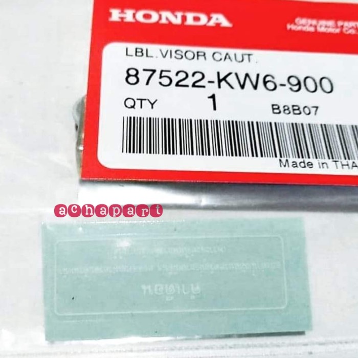 Jual Sticker/Label Visor Honda Nsr 150 Sp Kode Hv118 | Shopee Indonesia