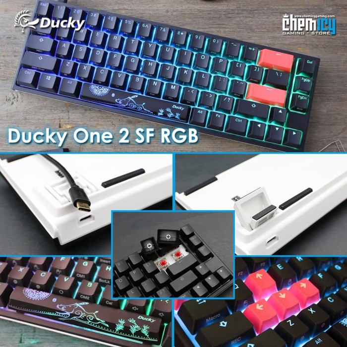 Jual Ducky One 2 Small Factor SF 65% RGB Mechanical Gaming Keyboard ...