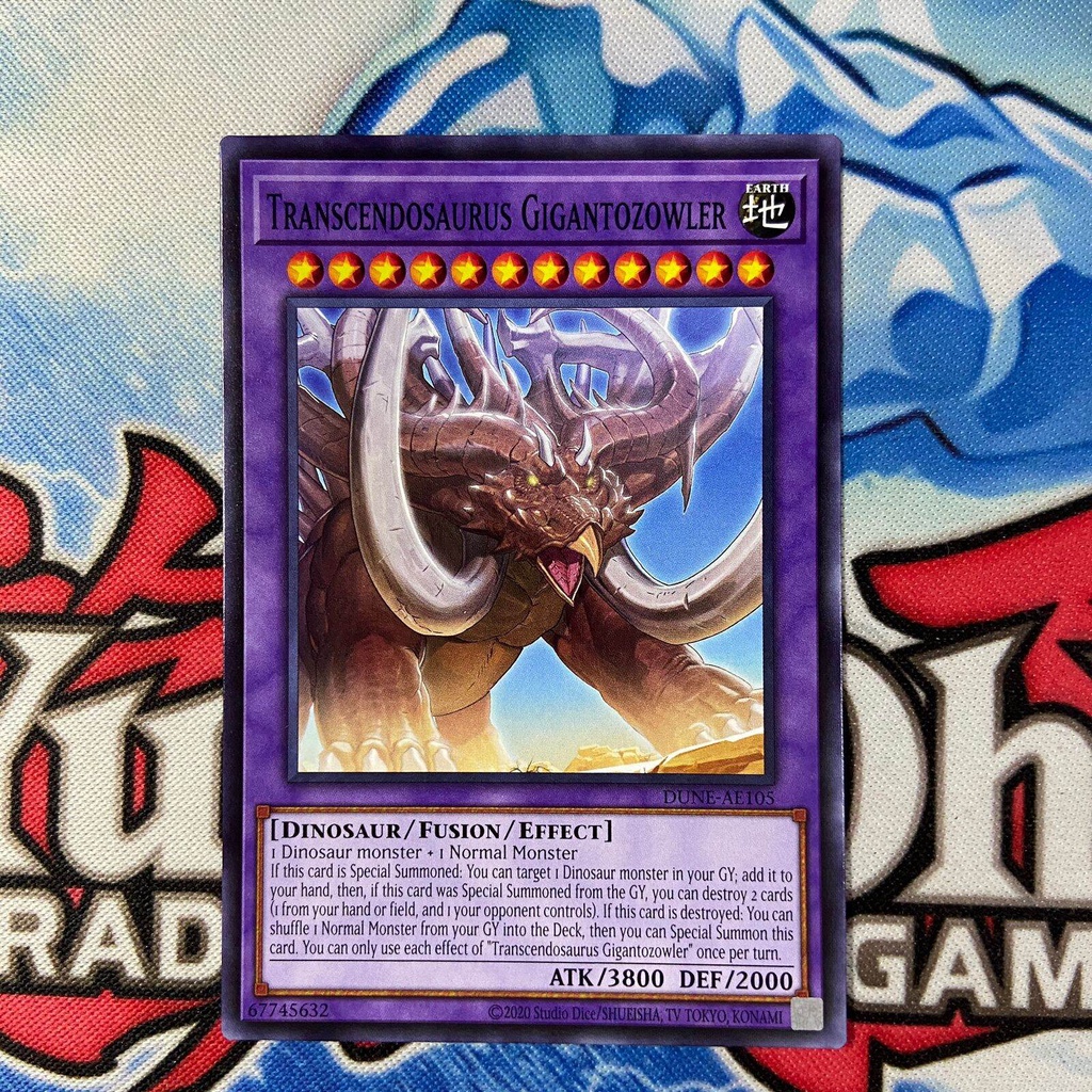 Jual yugioh AE transcendosaurus gigantozowler DUNE-AE105 C original | Shopee Indonesia