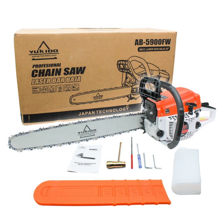 Jual CUCI GUDANG !!! Gergaji Mesin Senso Bensin Chainsaw Mini Potong ...