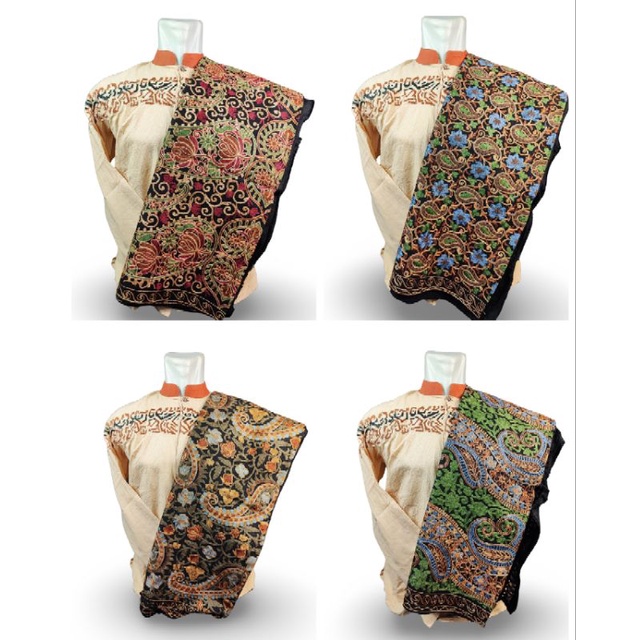 Jual Surban Kashmiri Full Bordir Original Kashmir India Dasar Hitam B ...