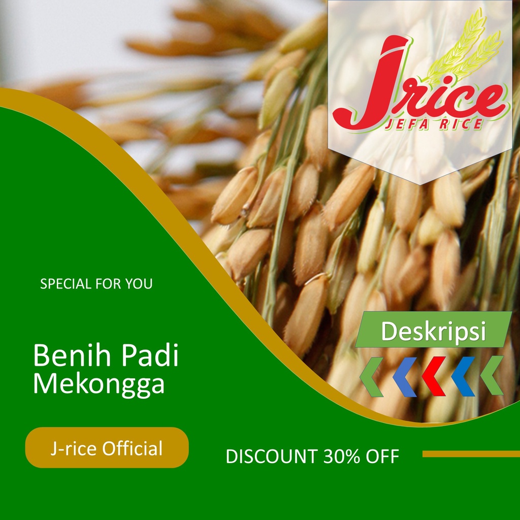 Jual BENIH PADI MEKONGGA LABEL PUTIH KEMASAN 5 KG BIBIT PADI UNGGUL ...