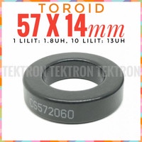 Jual Toroid Ferrite 57x14mm Ferit Core Ring 5.7cm 1l=1.8uH 10l=13uH ...