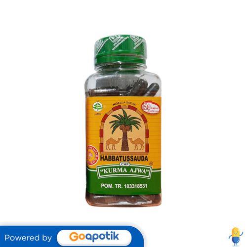 Jual KURMA AJWA HABBATUSSAUDA 600 MG BOTOL 120 KAPSUL | Shopee Indonesia