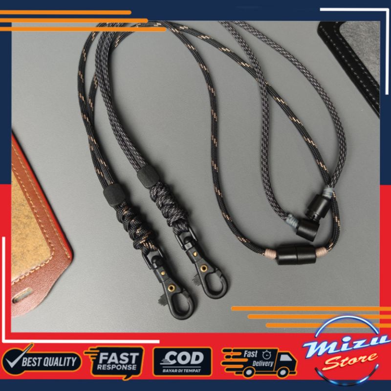 Jual V5-LANYARD PARACORD TALI KALUNG GANTUNGAN ID CARD / NAME TAG ...