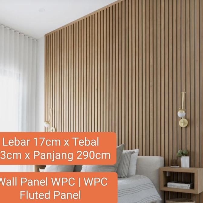 Jual Wallpanel PVC Indoor Kisi Kisi WPC Fluted Panel Panjang 2.9m KS ...