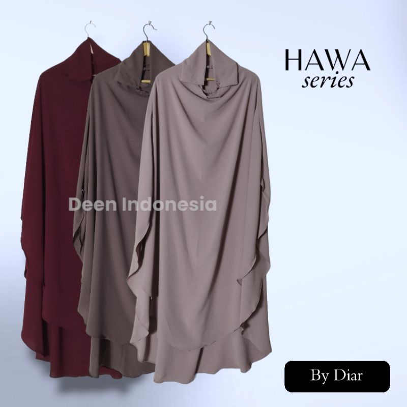 Jual HAWA SERIES - French Khimar Instan Jumbo Long Oval Bahan Malika ...