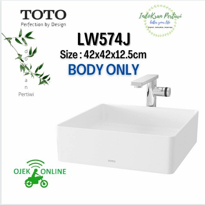 Jual Wastafel Meja TOTO LW574J (body only) / Console Lavatory (ojek ...