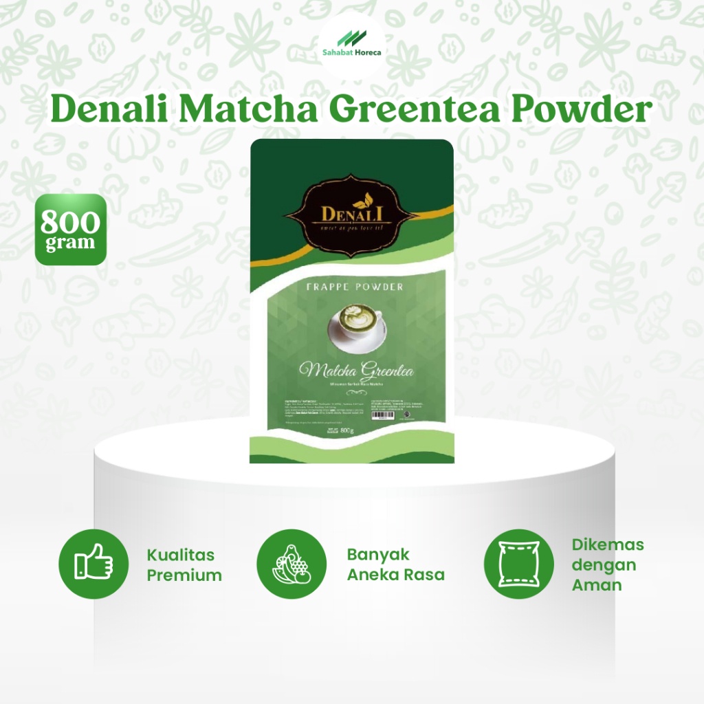 Jual Denali Matcha Green Tea Powder 800 Gram - 01 | Shopee Indonesia