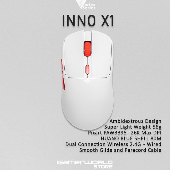 Jual Vortexseries Inno X1 Super Light Wireless Gaming Mouse | Shopee ...