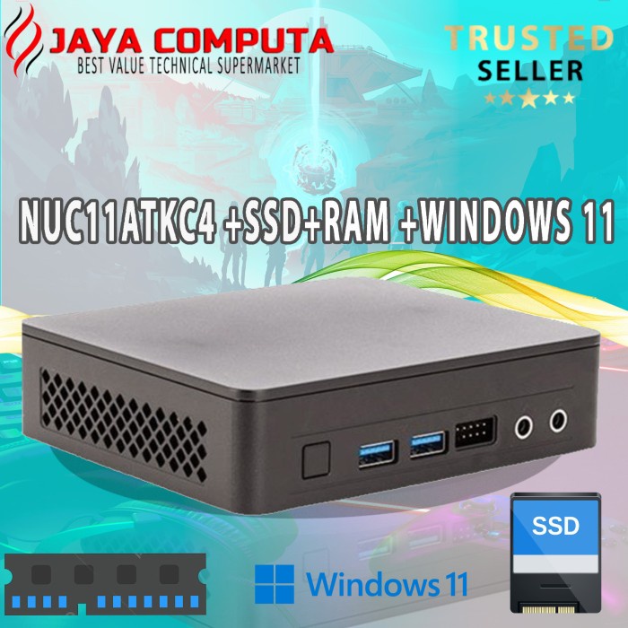 Jual Intel Atlas Canyon NUC 11 NUC11ATKC4 with Celeron N5105 resmi ...