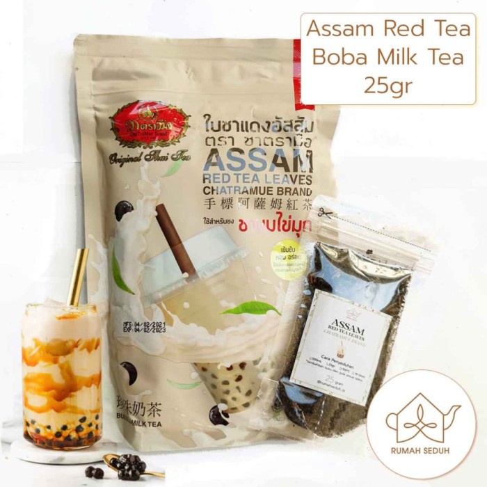 Jual 25gr Thai Assam Red Tea Leaves by Chatramue utk Brown Sugar Boba ...