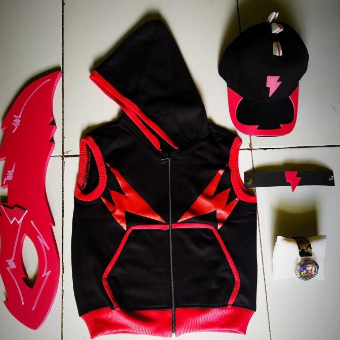 Jual KOSTUM BOBOIBOY/ROMPI BOBOBOY HALILINTAR SET | Shopee Indonesia