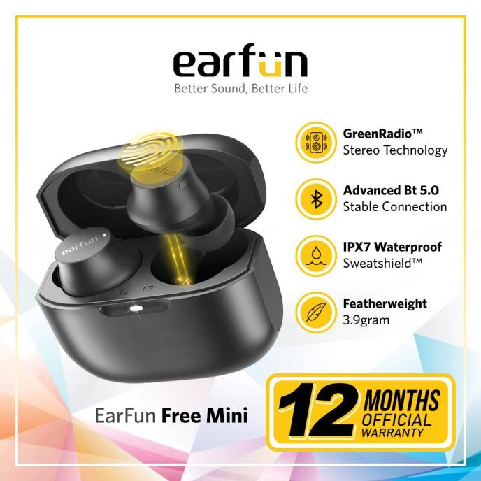 Jual Trend Earfun Free Mini True Wireless Earbuds - Tws Mini Buds Super ...