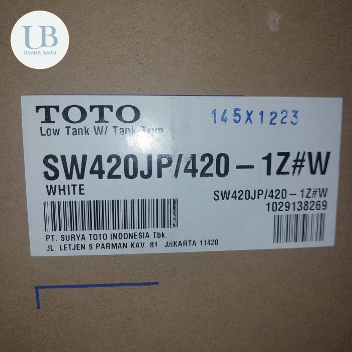 Jual Tabung/Tangki Kloset Toto SW420JP Putih | Shopee Indonesia