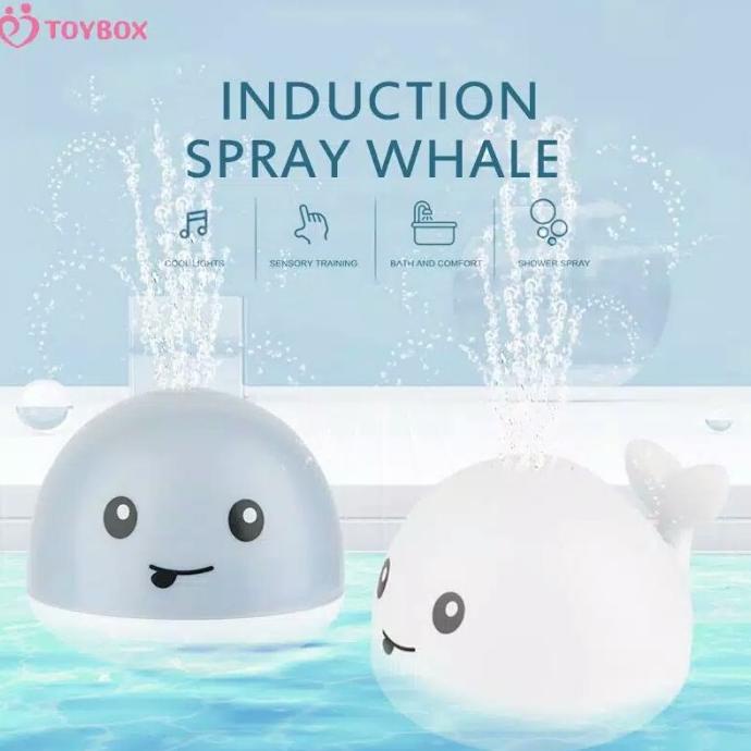 Jual Mainan Mandi anak Ikan Paus / Bath toys Whales Spray water ...