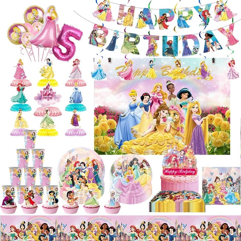 Jual PRINCESS Paket perlengkapan dekorasi pesta ulang tahun PRINCESS ...