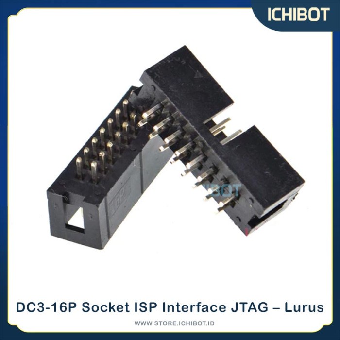 Jual DC3-16P Simple Horn Socket ISP Interface JTAG - Lurus | Shopee ...
