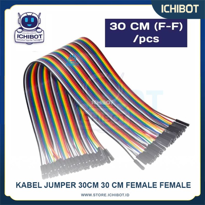 Jual Kabel Jumper 30cm 30 cm Female Female Cable Arduino Harga per Pcs ...