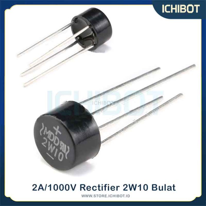 Jual Rectifier 2A 1000V Diode 2W10 Bulat Dioda Silikon Bridge MDD ...