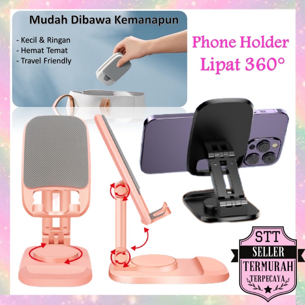 Jual STT Phone Holder HP Lipat 360° Universal Liftable Tablet Mobile ...
