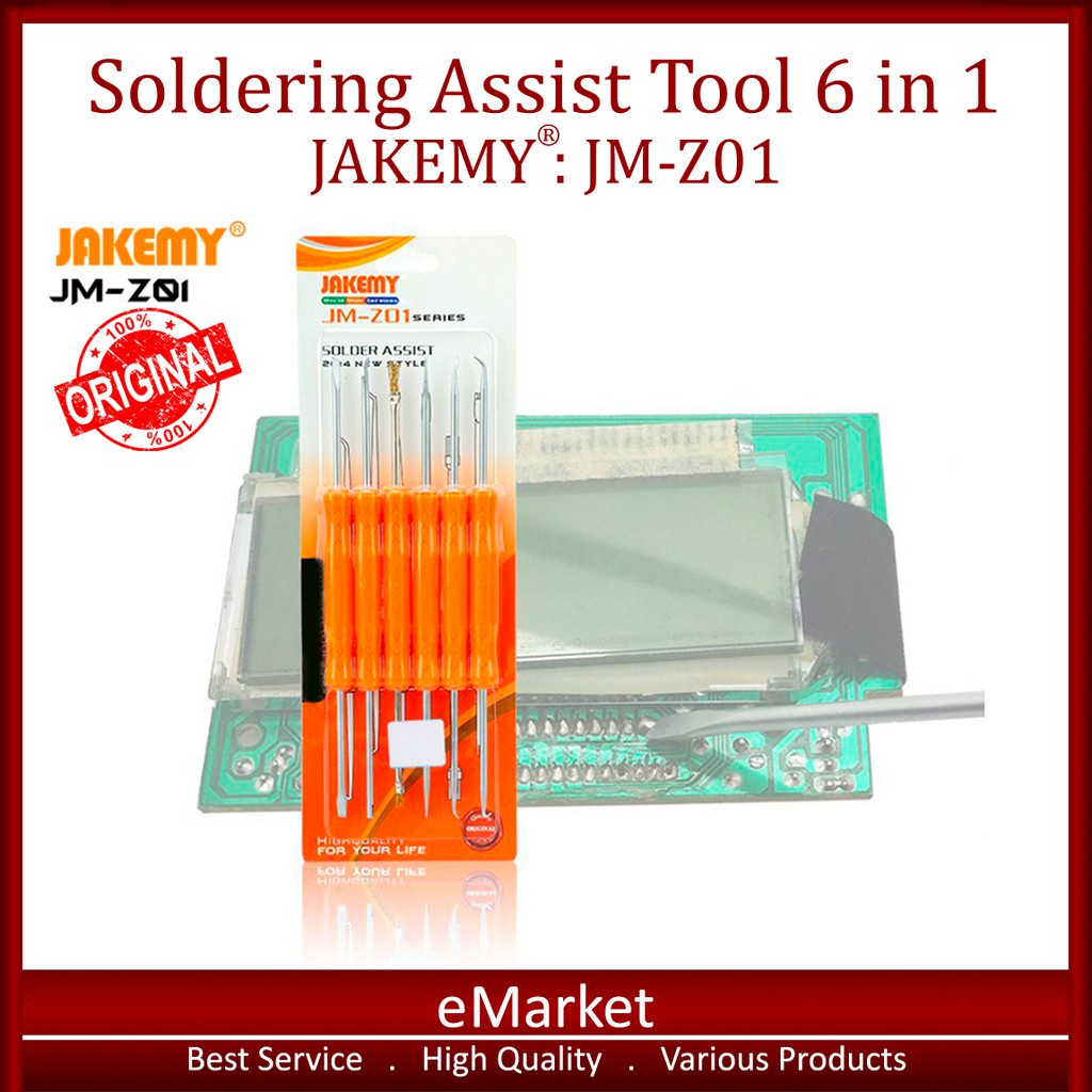 Jual Alat Bantu Solder 6 in 1 JAKEMY JM-Z01 ORIGINAL / Soldering Assist ...
