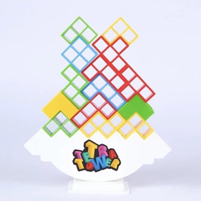 Jual Trend Tetris Blocks Stacking Balance Board Game Educational Toy ...