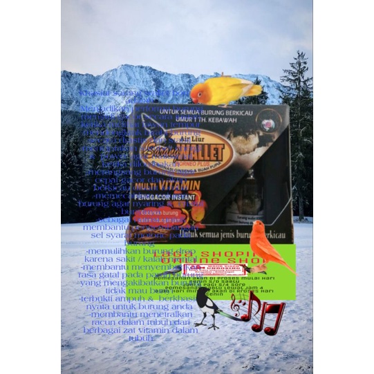 Jual AIR LIUR WALET PLUS NITAMIN BURUNG | Shopee Indonesia