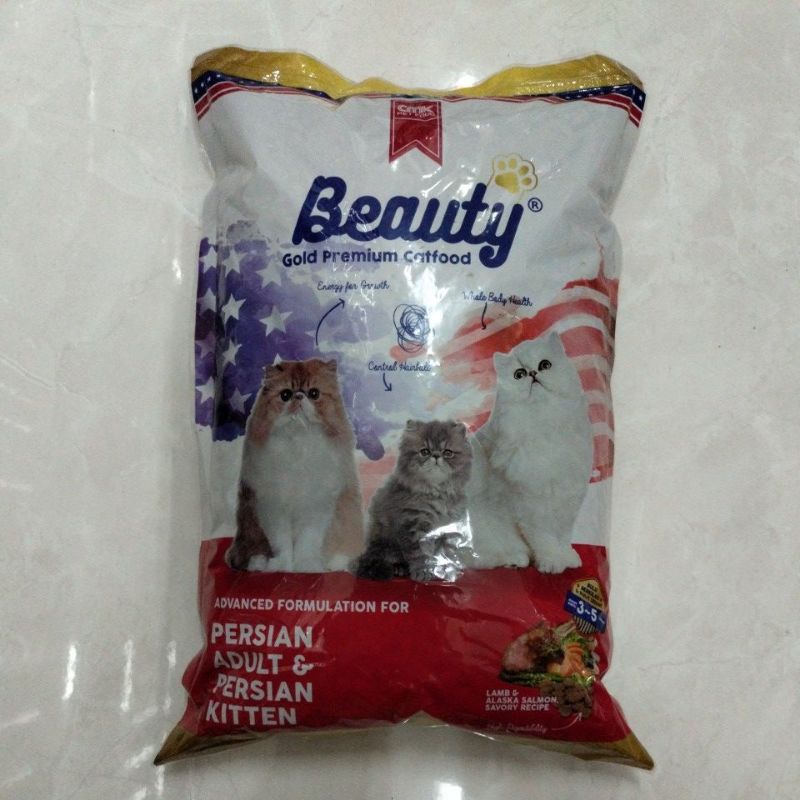 Jual Beauty Gold Persian Premium Catfood 1KG | Shopee Indonesia