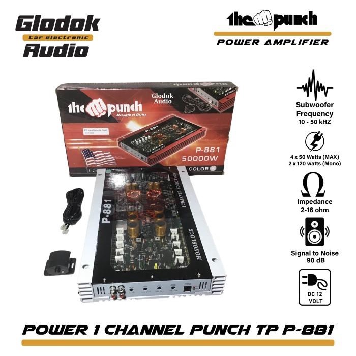 Jual POWER AMPLIFIER MONOBLOCK 1 CHANEL THE PUNCH P881 | Shopee Indonesia