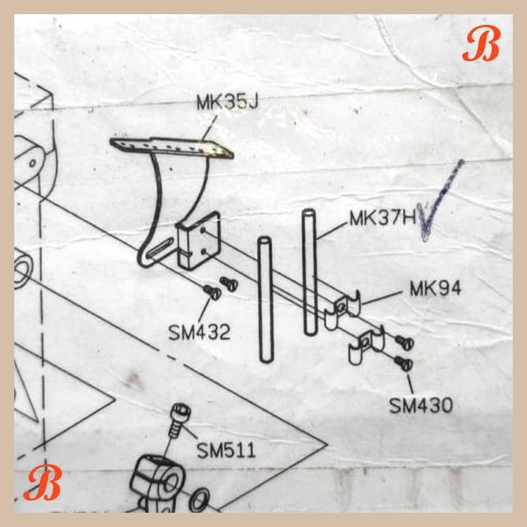 Jual | MJH | MK35J JALUR PEMBAGI BENANG ASLI KAMKUT SIRUBA F007 ...
