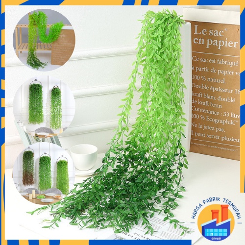Jual HPT Daun Rambat Juntai Plastik Artifisial 100Cm Daun Hias Dekorasi ...