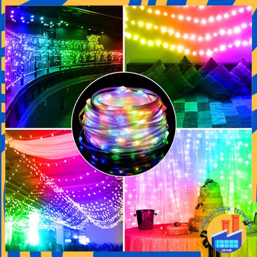 Jual HPT Lampu LED Strip Hias 5 Mtr Mode Musik Kontrol Remote Aplikasi ...