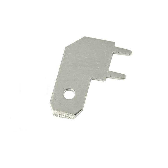 Jual 6.3 bend foot flag 90 degree terminal PCB circuit solder Konktor ...