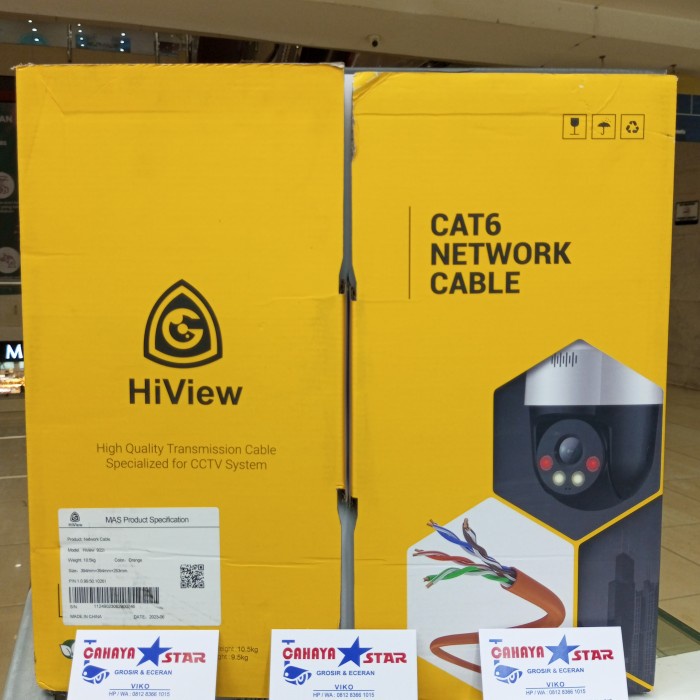 Jual Kabel Cctv Hiview Lan Cat 6 Utp 305 Meter Original 100%. Terlariss ...