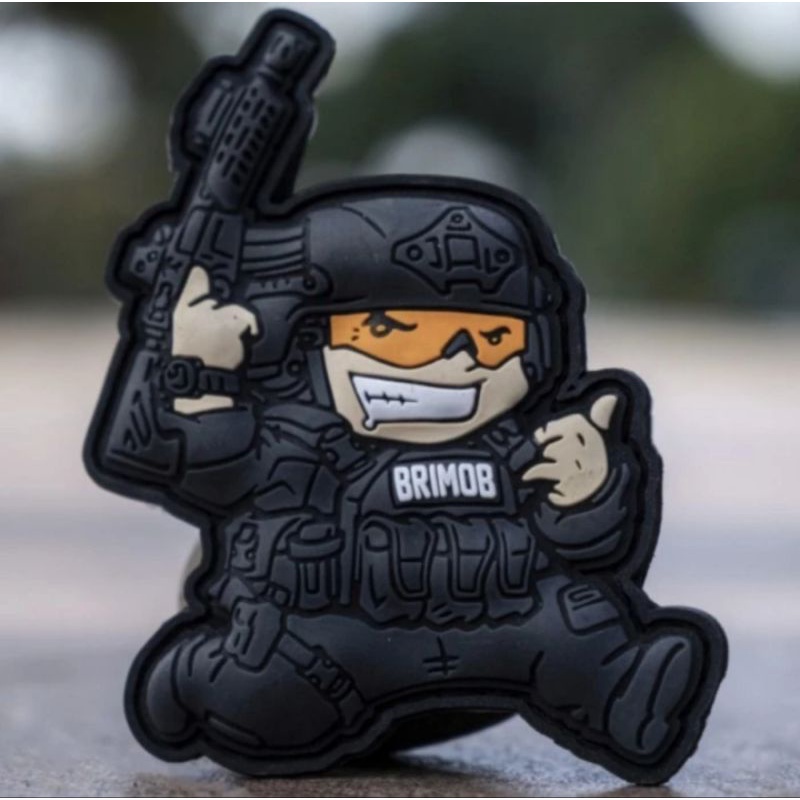 Jual PATCH RUBBER PVC BRIMOB 3D TACTICAL BEST QUALITY | Shopee Indonesia