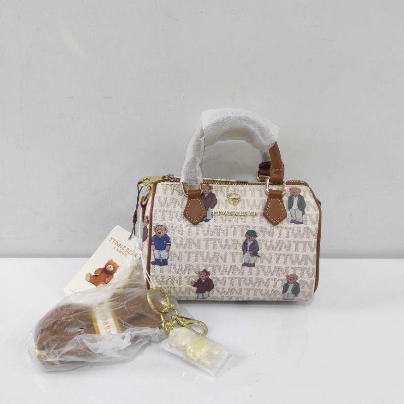 Jual TTWN Bear Original TN2637 Tas Tote Women cream TTWNBEAR | Shopee ...