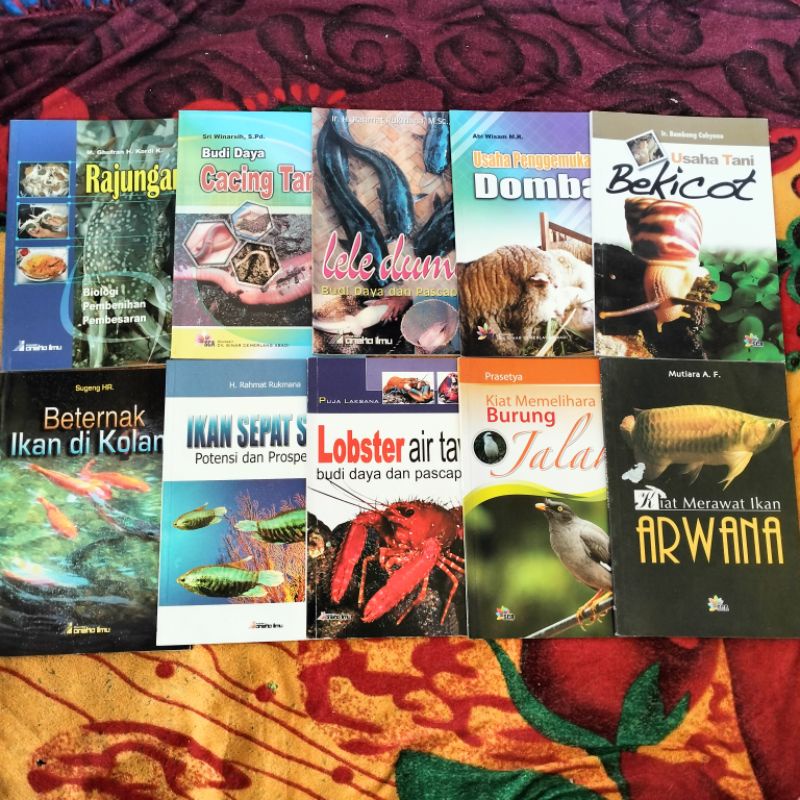 Jual ORIGINAL BUKU BUDIDAYA RAJUNGAN CACING TANAH LELE DUMBO USAHA ...